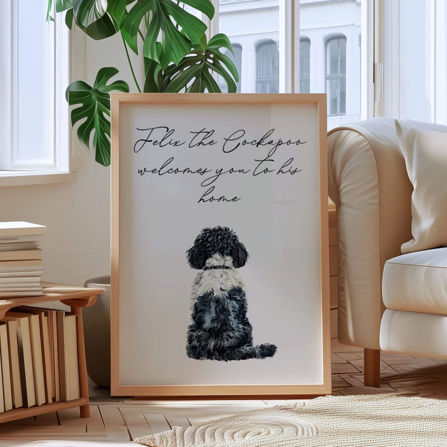 Personalisable Cockapoo Welcome Print – Definitive Prints