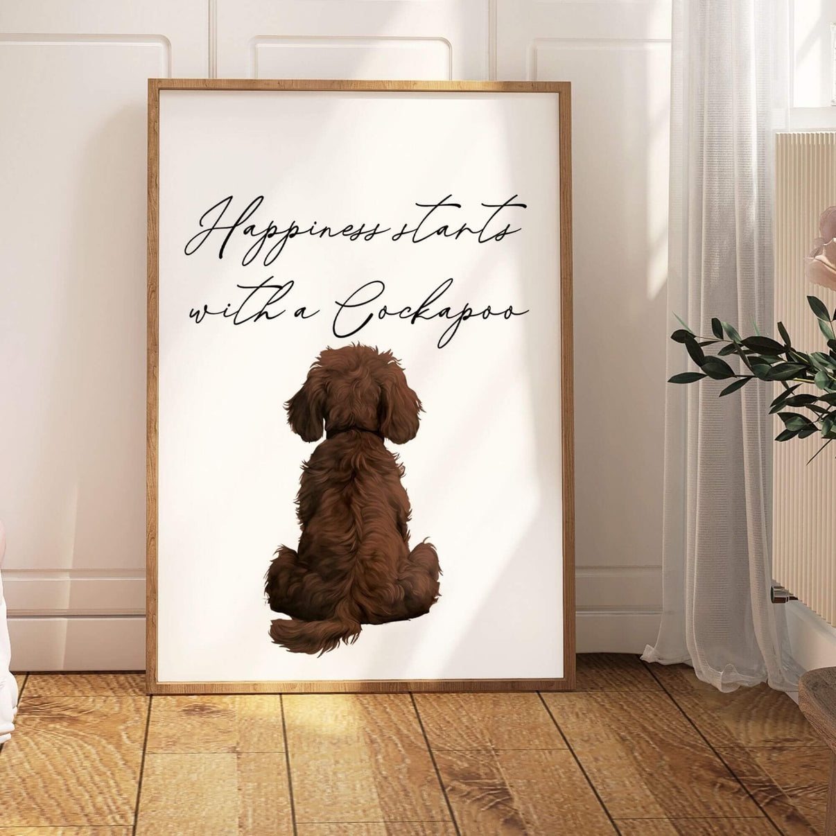 Happiness Starts with A Cockapoo Print – Definitive Prints