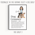 Dog Groomer Definition Print – Definitive Prints